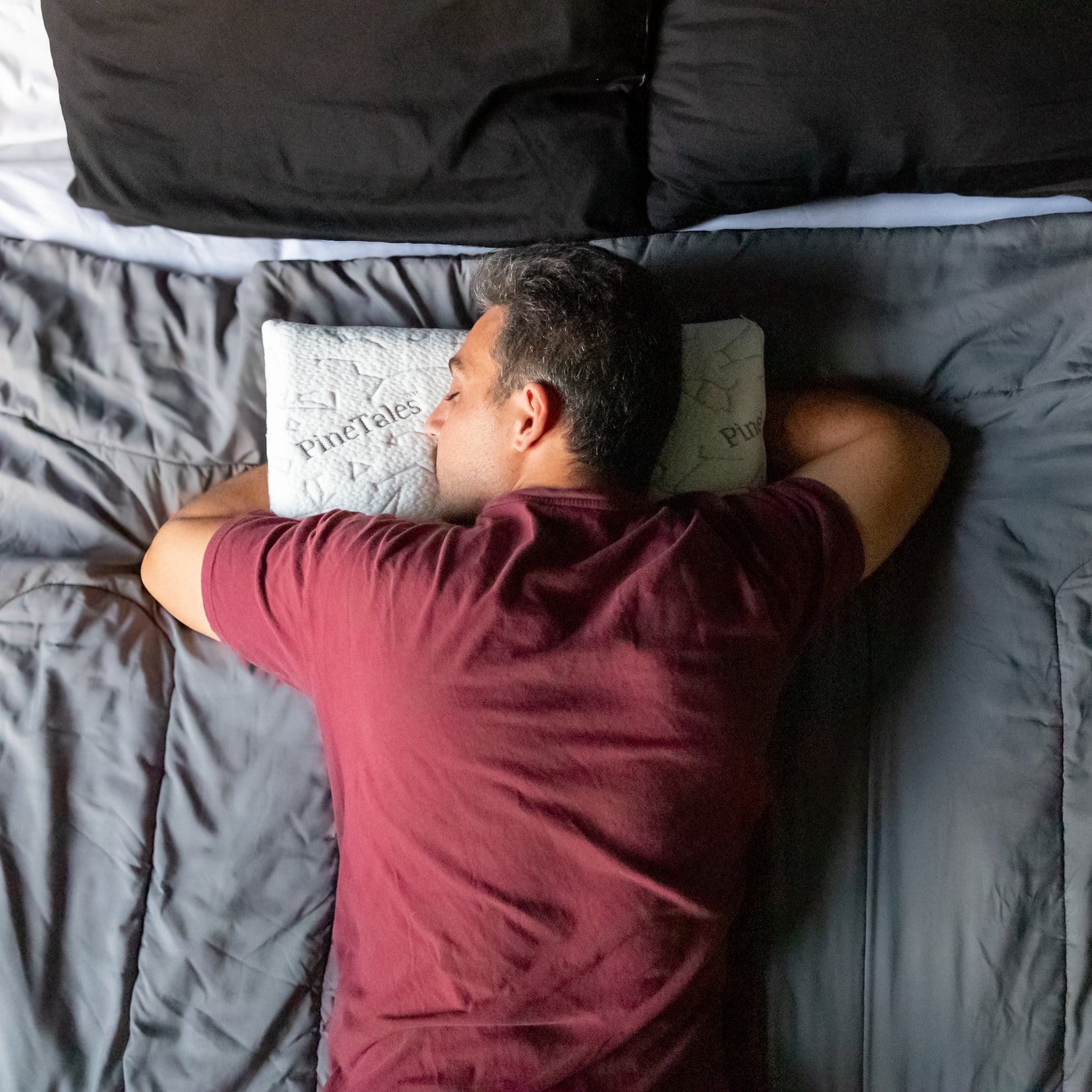 Stomach Sleeper Pillow for Belly & Tummy Sleepers • PineTales